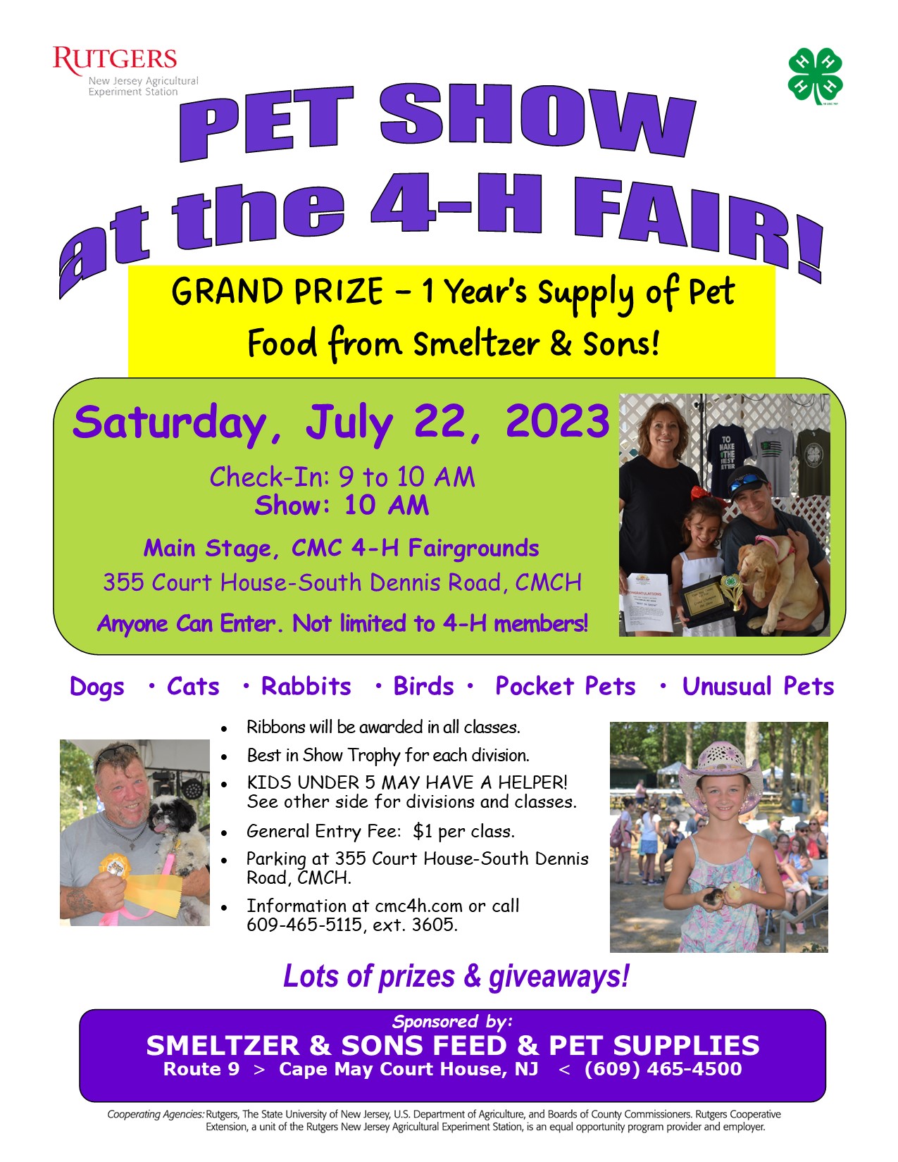 Pet Show at the 4-H Fair! – Rutgers Cooperative Extension of Cape May ...