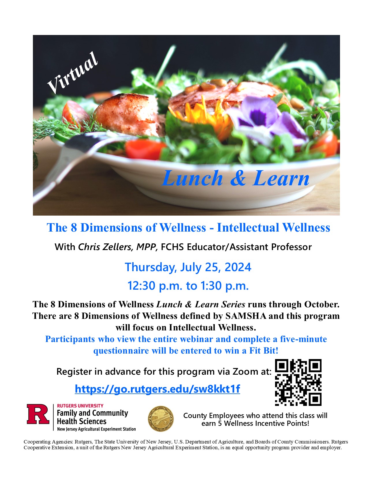 Virtual Lunch & Learn – Intellectual Wellness – Rutgers Cooperative Extension of Cape May County