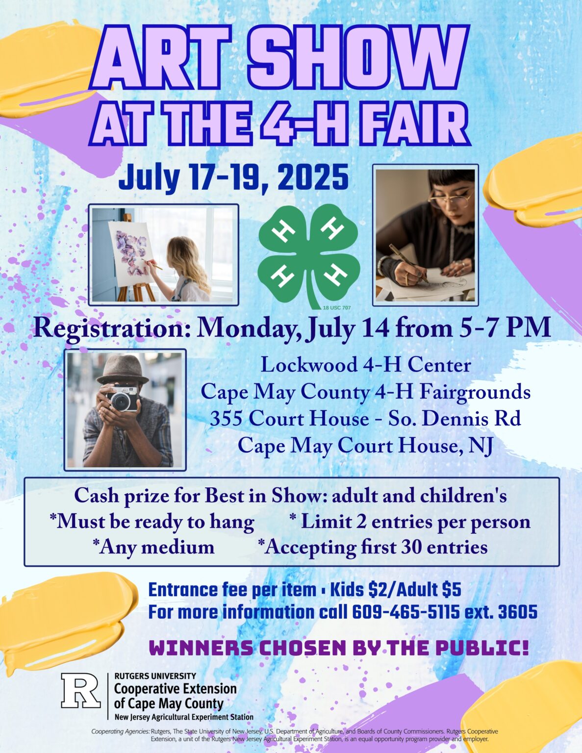ART SHOW AT THE 4-H FAIR OPEN TO THE PUBLIC – Rutgers Cooperative ...