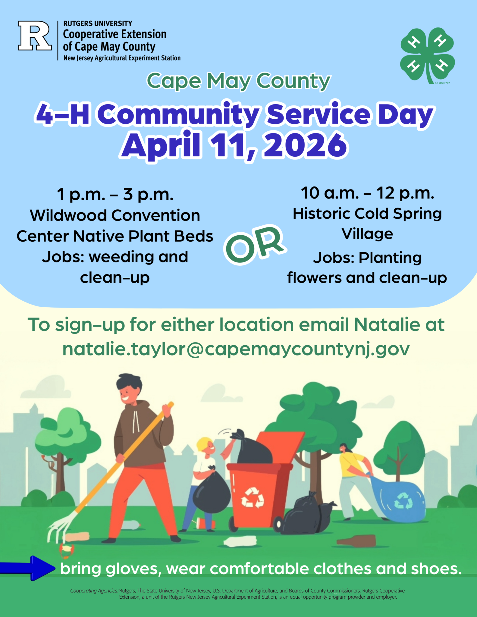 4-H Community Service Day April 11, 2026 – Rutgers Cooperative ...